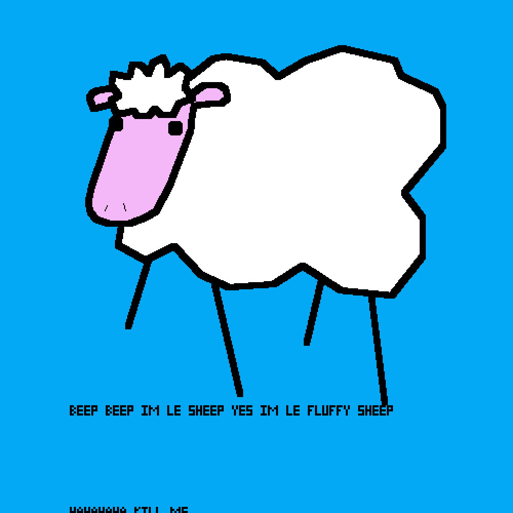 Pixilart - Beeeep Beeep it's le sheeep by xXSansXToriXx