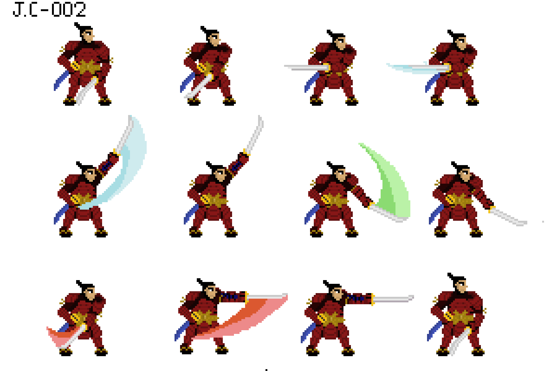 Pixilart - Samurai sprites 2 by JCbepantient