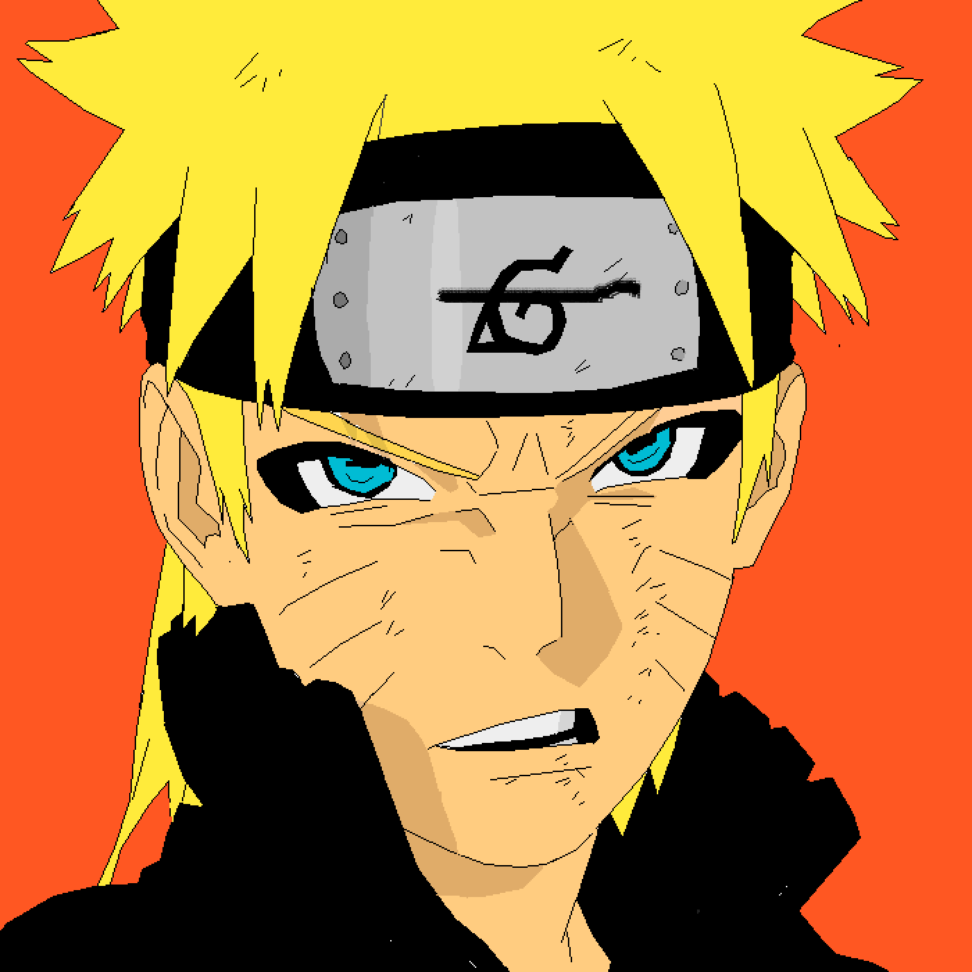 Editing Naruto s evil sie - Free online pixel art drawing tool - Pixilart