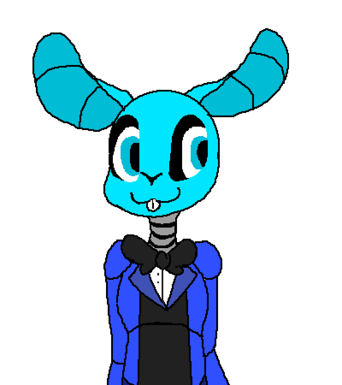 Editing Blue the Bunny - Free online pixel art drawing tool - Pixilart