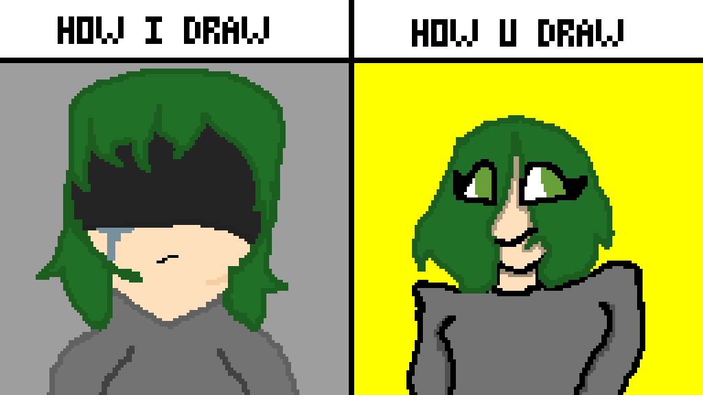 Pixilart - How other people draw vs How I draw by Sansing