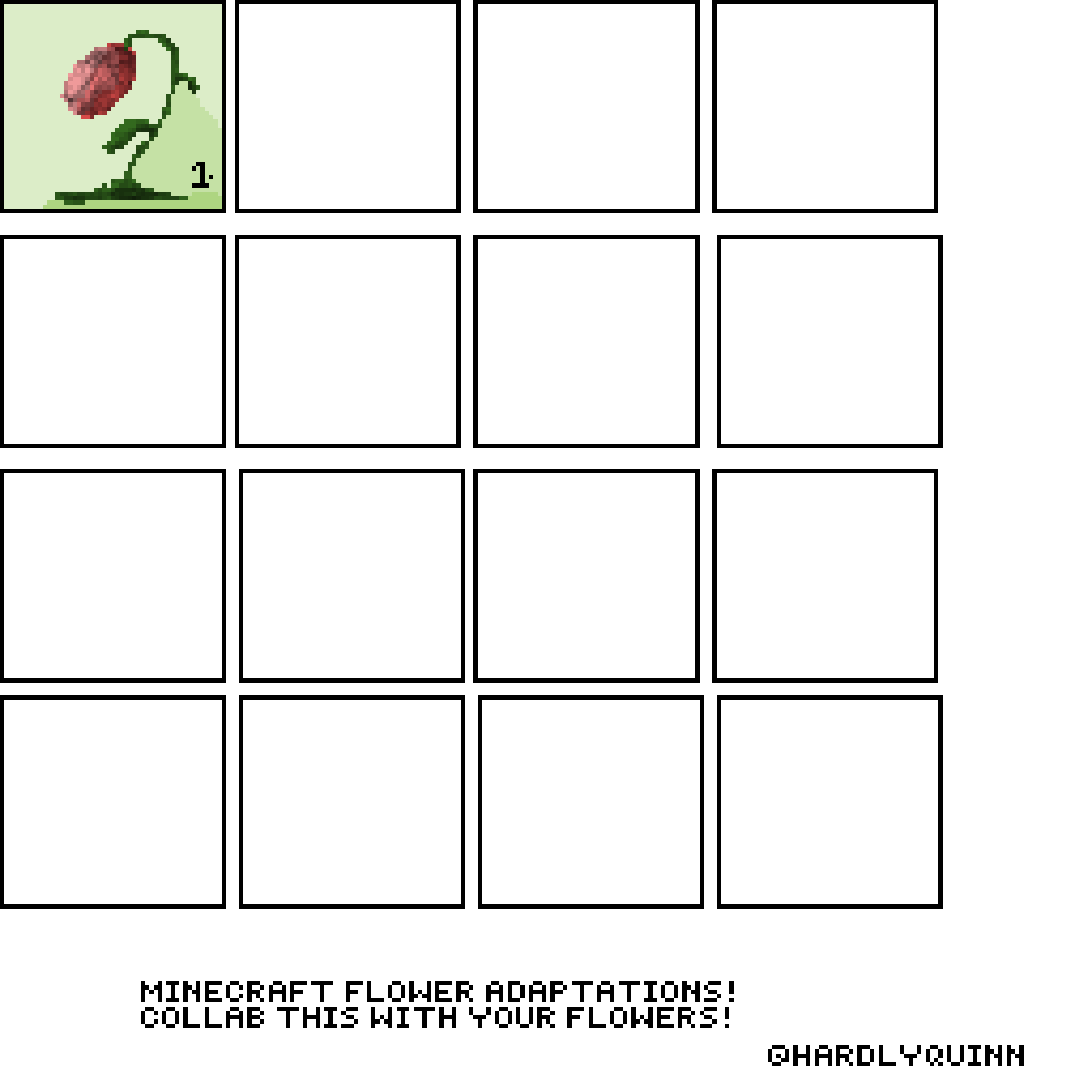 Editing Minecraft Flowers - Free online pixel art drawing tool - Pixilart