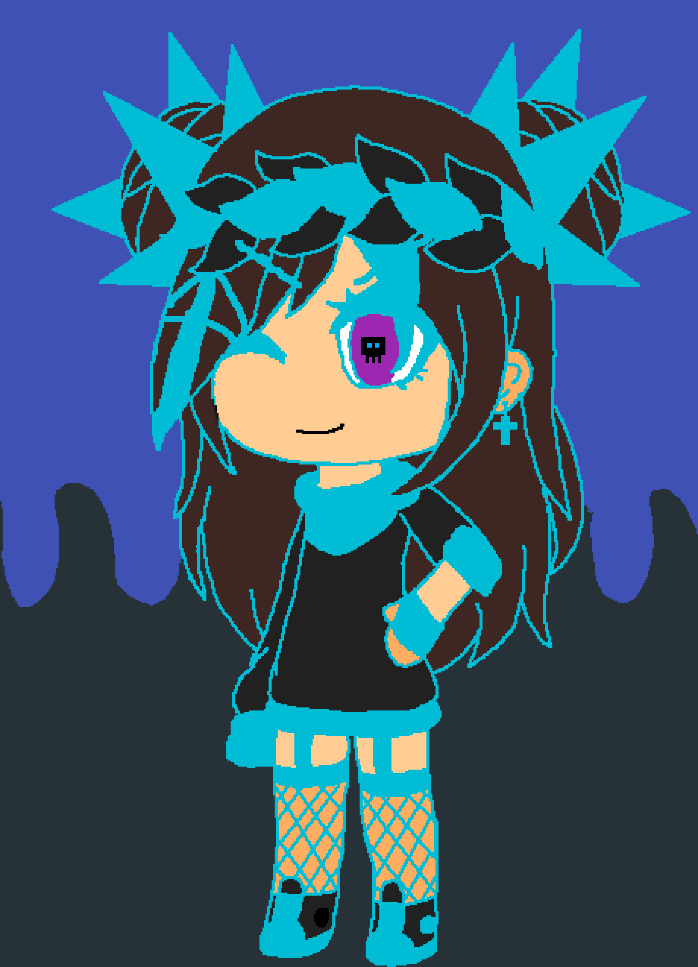 Editing gacha life - Free online pixel art drawing tool - Pixilart