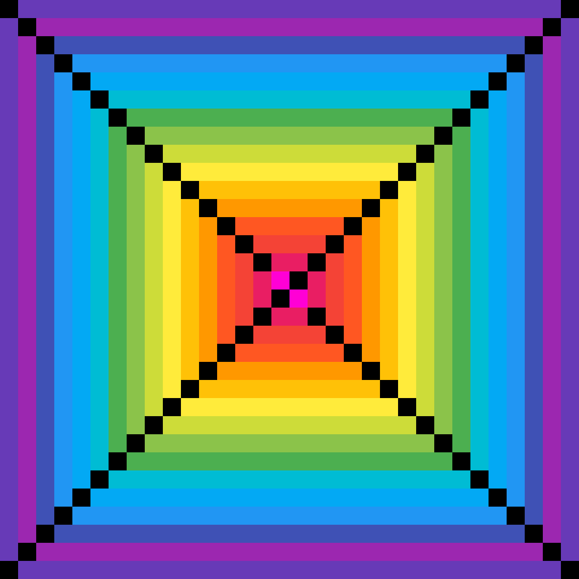 Editing rainbow box - Free online pixel art drawing tool - Pixilart