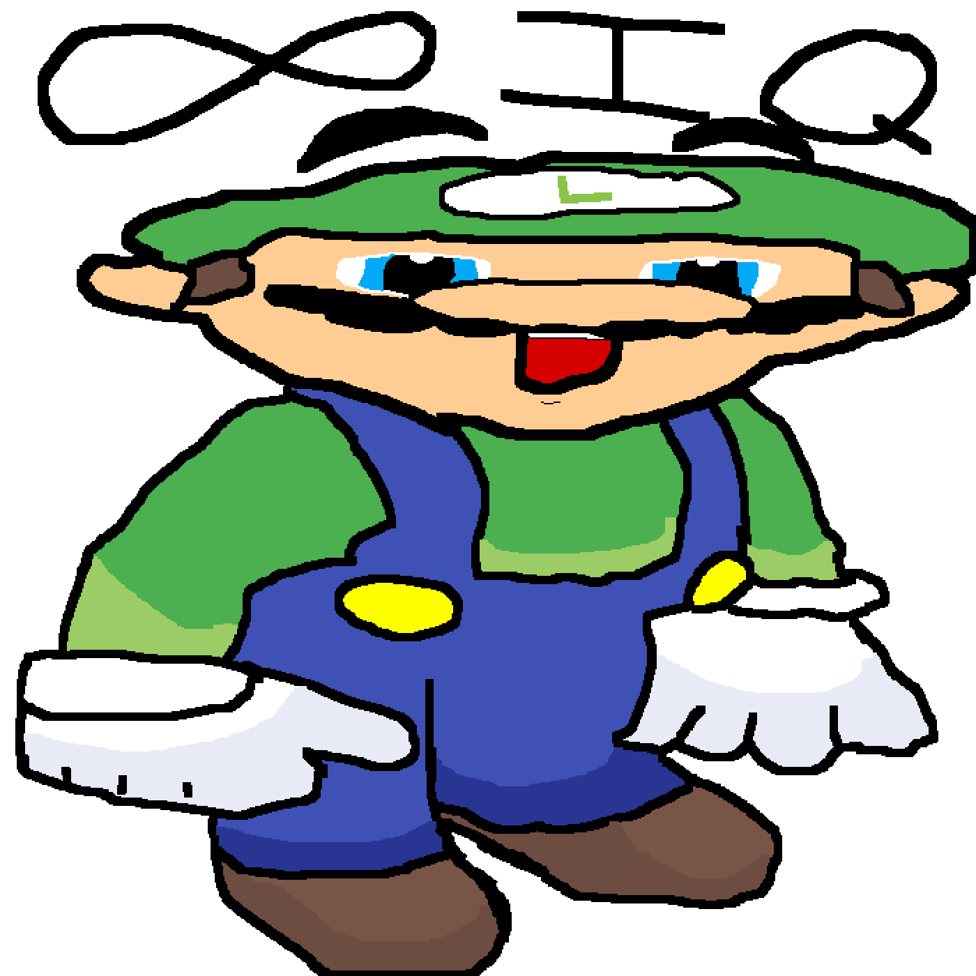 Pixilart - Funny luigi by Beas