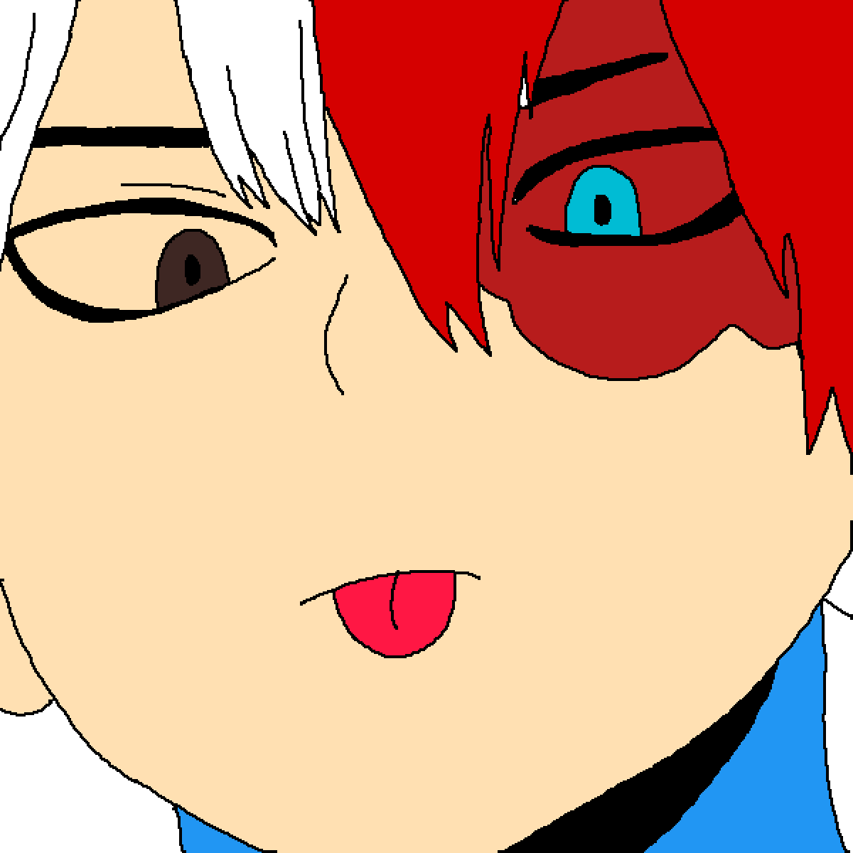 Pixilart - Todoroki Base by ThatAniMeFaN