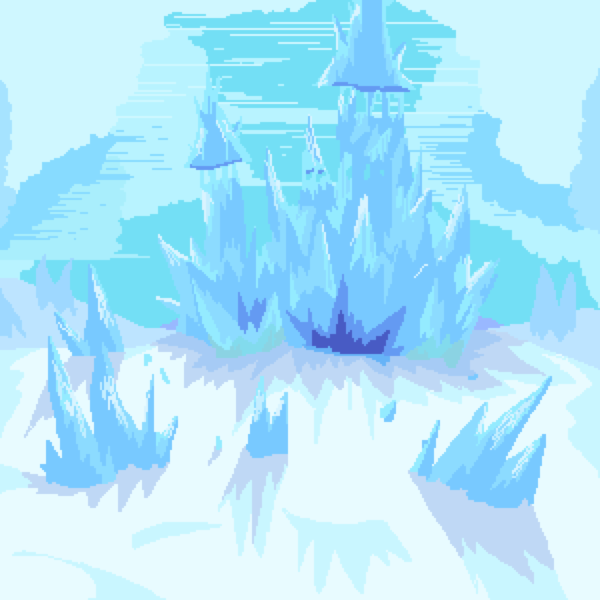 Pixilart - Ice Castle by Timolotl
