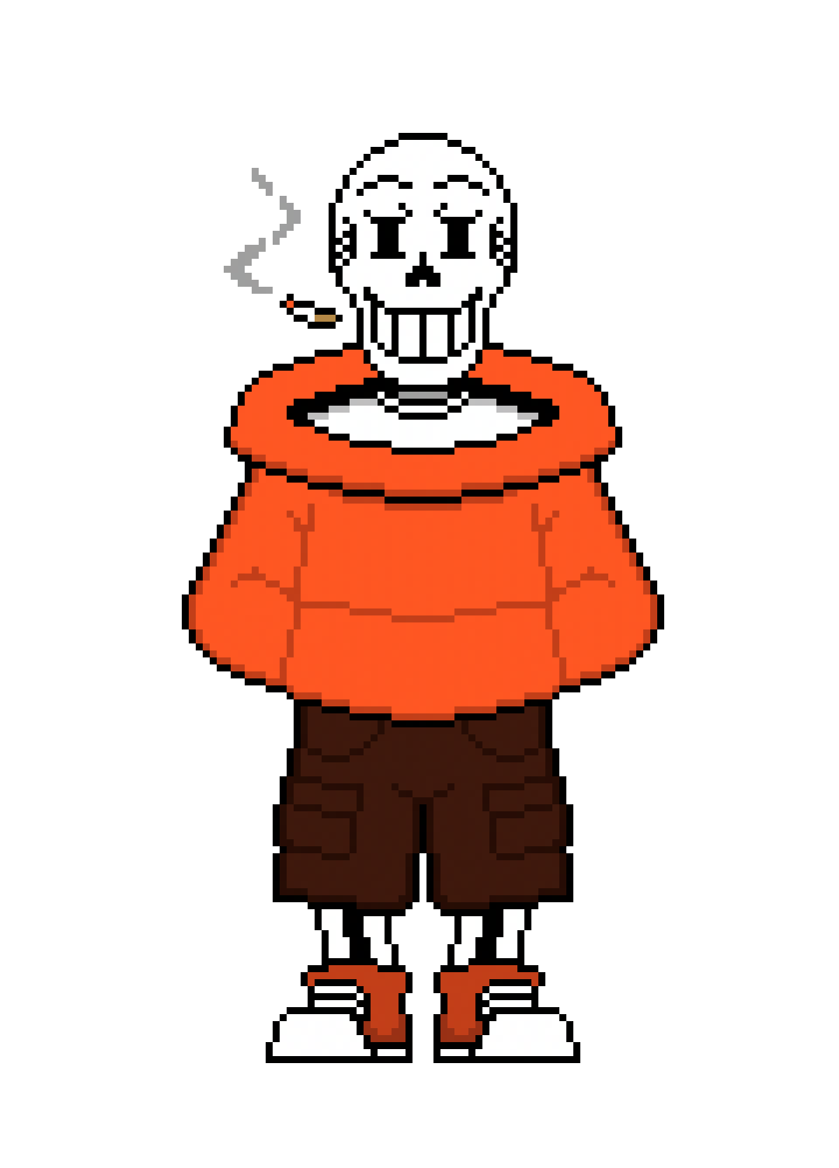 Pixilart - Underswap Papyrus V5 by KukiSC14