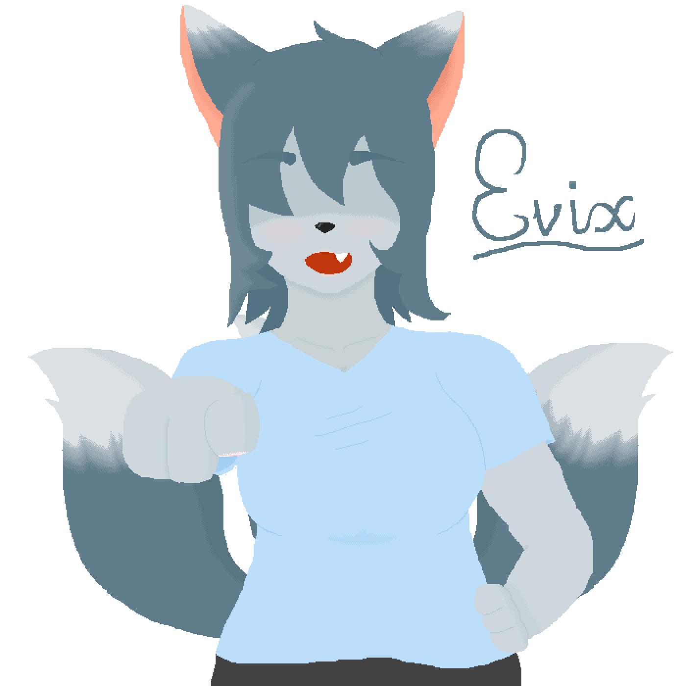 Pixilart - Evix for @Cgillam0553 by GoldenWolf17