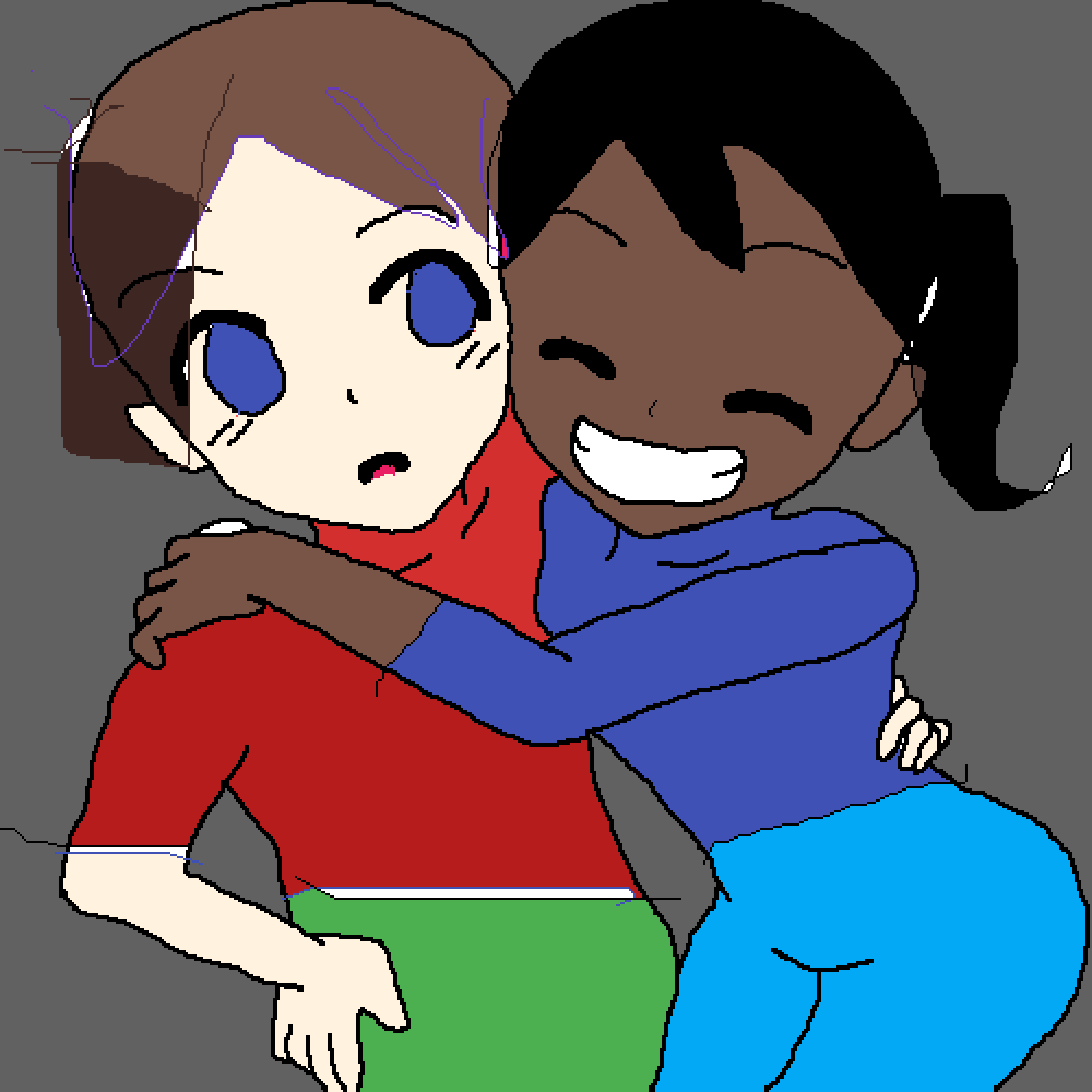 Editing Me and my bf hugging - Free online pixel art drawing tool ...