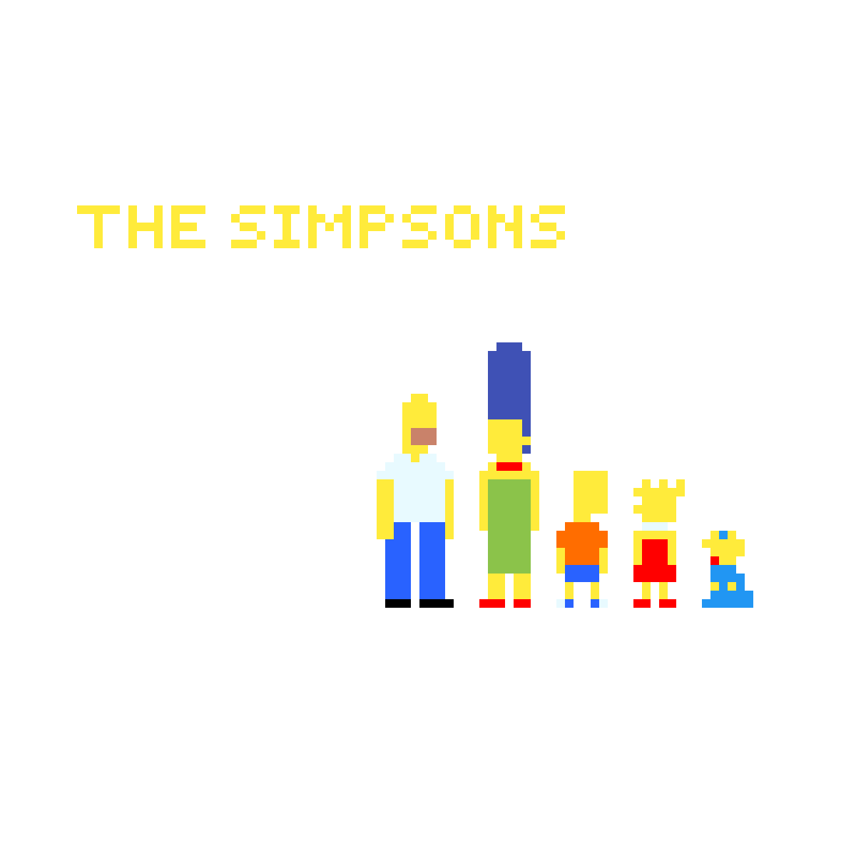 Pixilart - the simpsons by Rose-Montallies