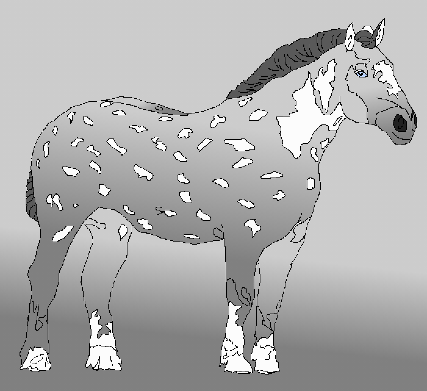 Pixilart - Percheron by SealTheIcewing