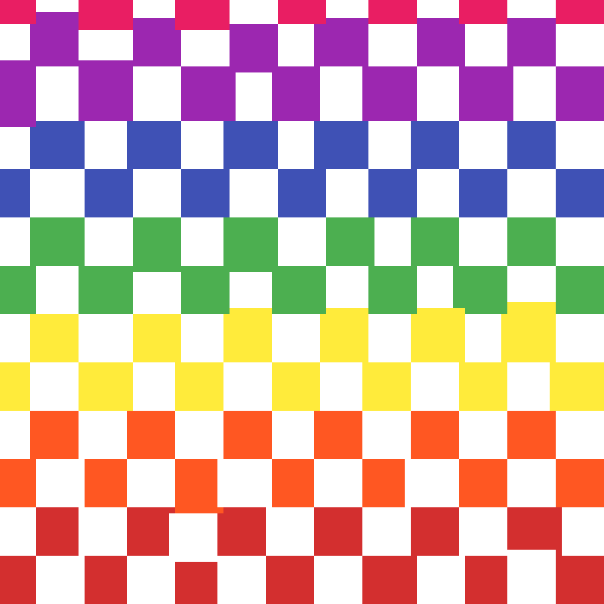 Pixilart - rainbow checker board by 32022