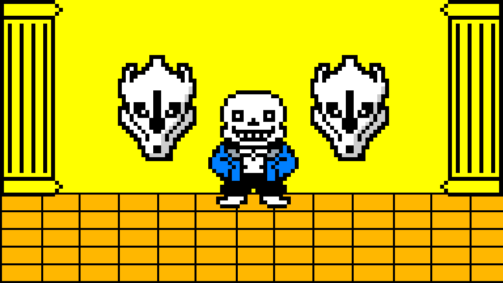 Pixilart - Judgement Hall Battle by SansGaster1442