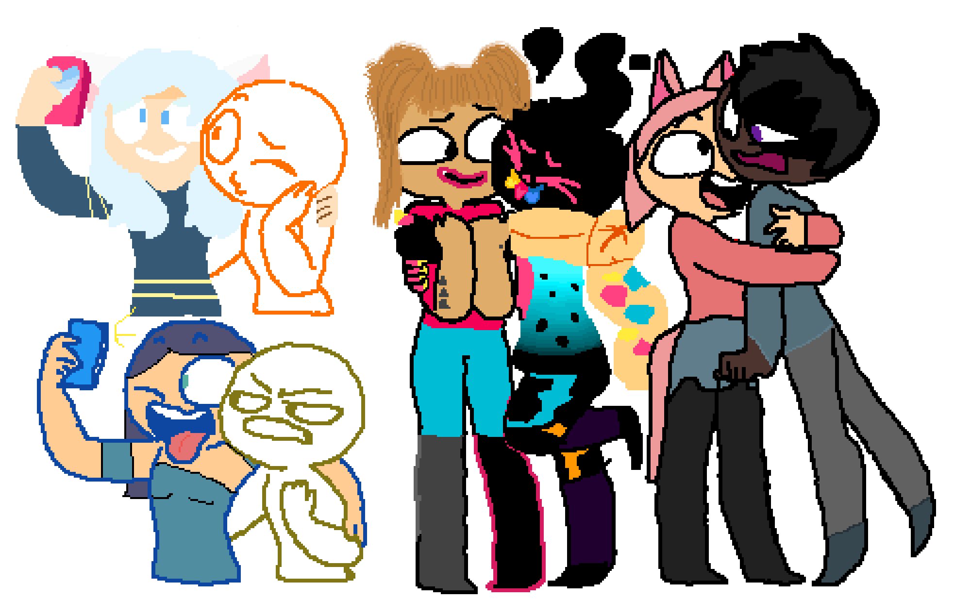 Editing My water oc Polly - Free online pixel art drawing tool - Pixilart