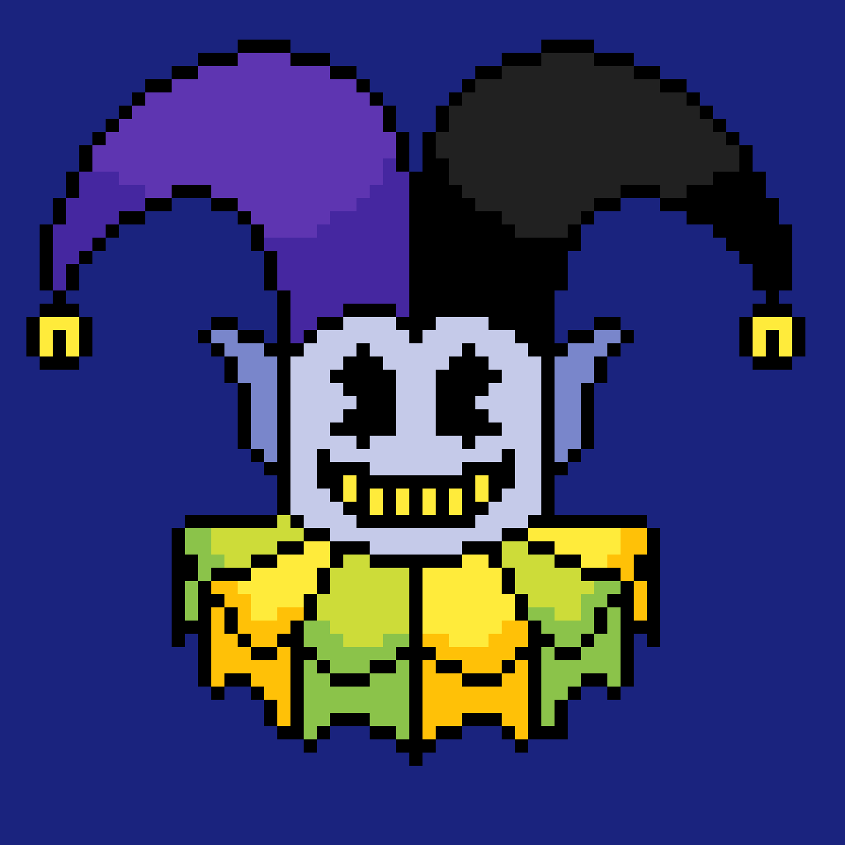 Pixilart - Cartoon jevil by BoneyExpress