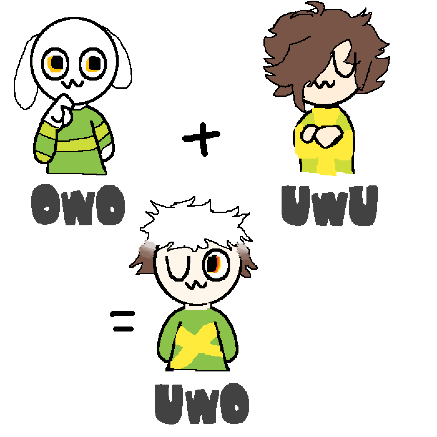 Editing Asriel cross chara - Free online pixel art drawing tool - Pixilart