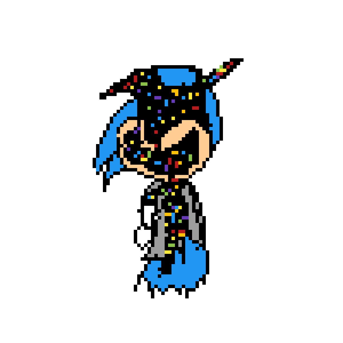 Pixilart - Chell pibby sonic part by Mekko4dev