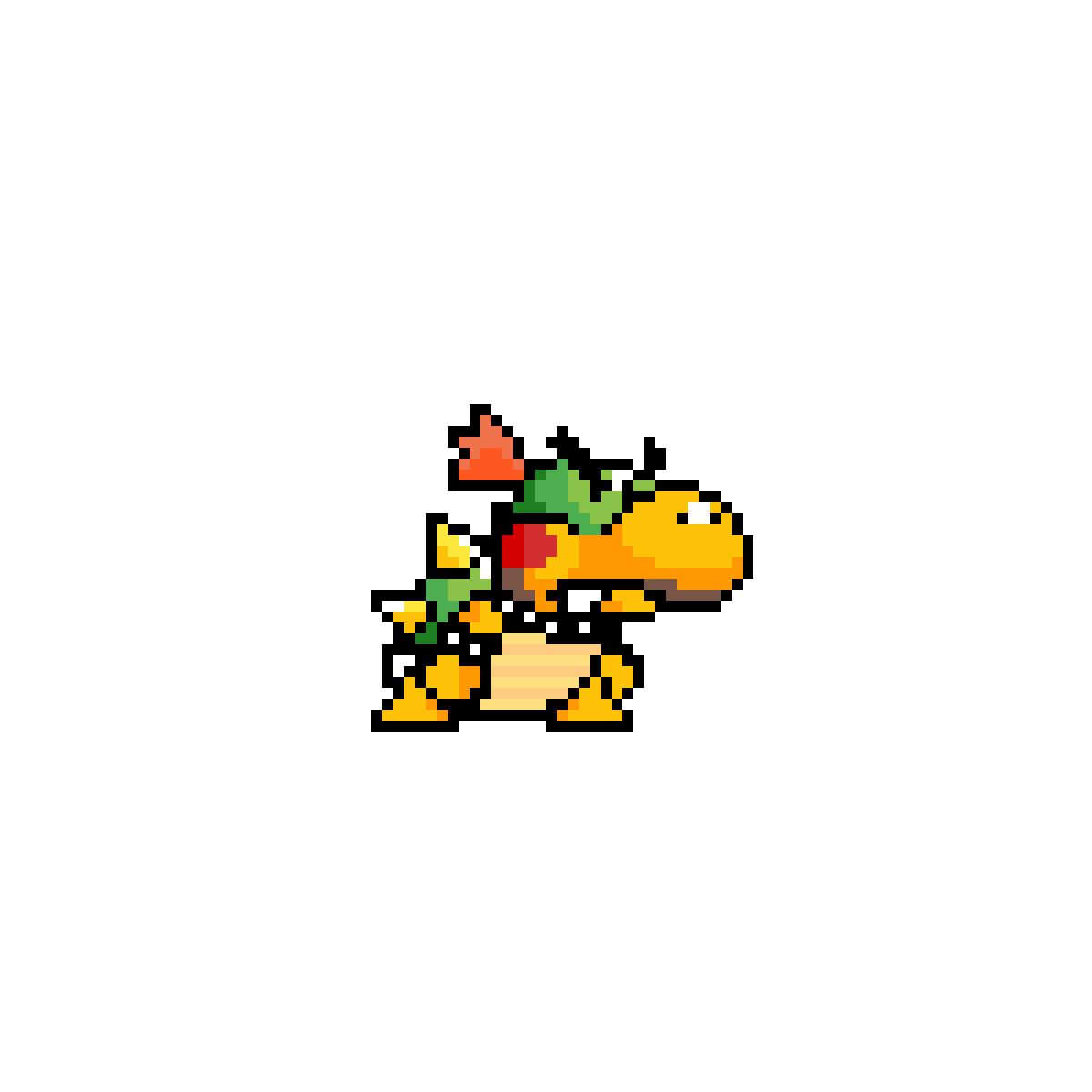Pixilart - Baby Bowser Run by MrBowser