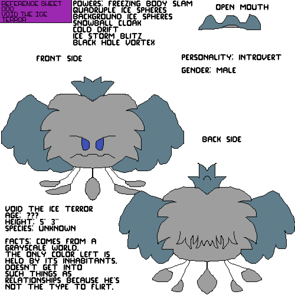 Pixilart - Reference Sheet: Void by Frostbula20