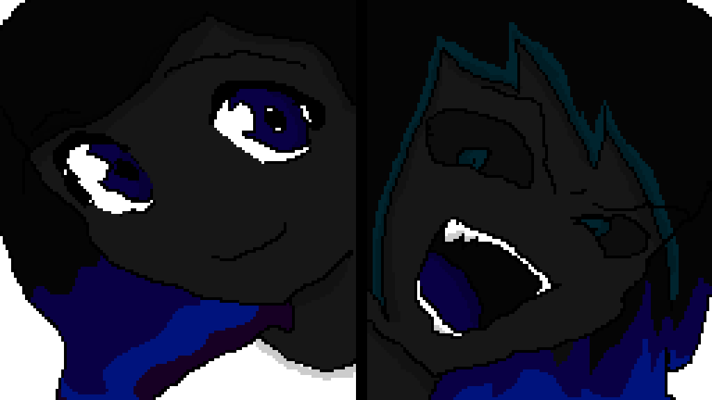 Pixilart - You and your evil side COLLAB by purple100