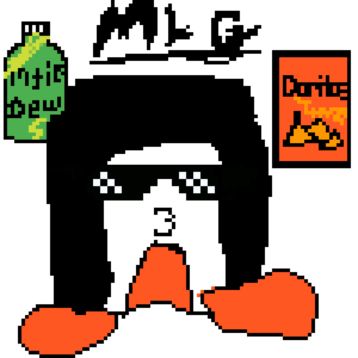 Editing MLG Penguin - Free online pixel art drawing tool - Pixilart