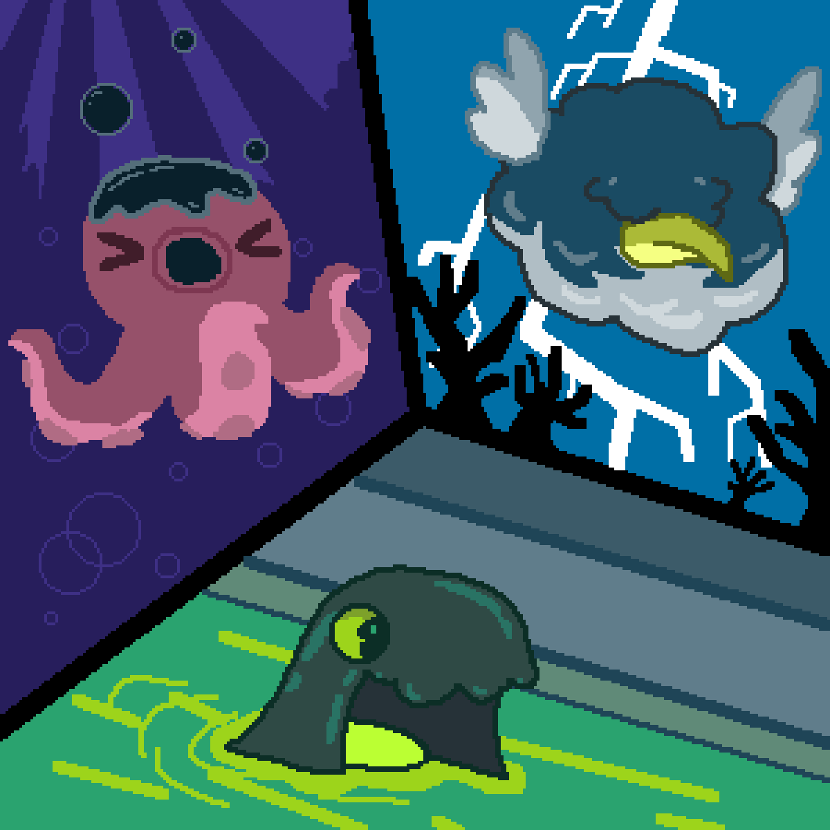 Pixilart - Monsters by Dopey-Dragonite