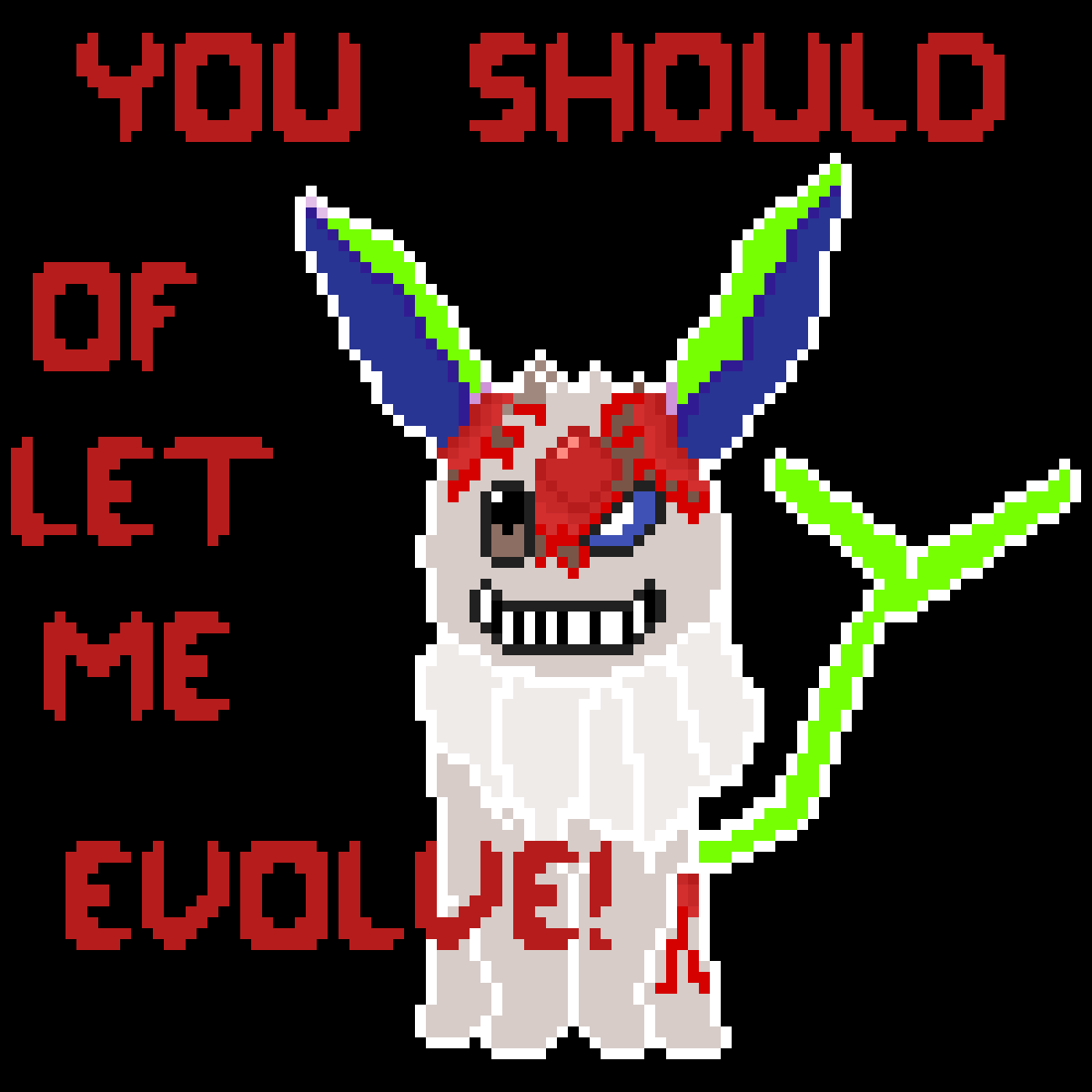 Editing EEeEE Creepypasta - Free online pixel art drawing tool - Pixilart