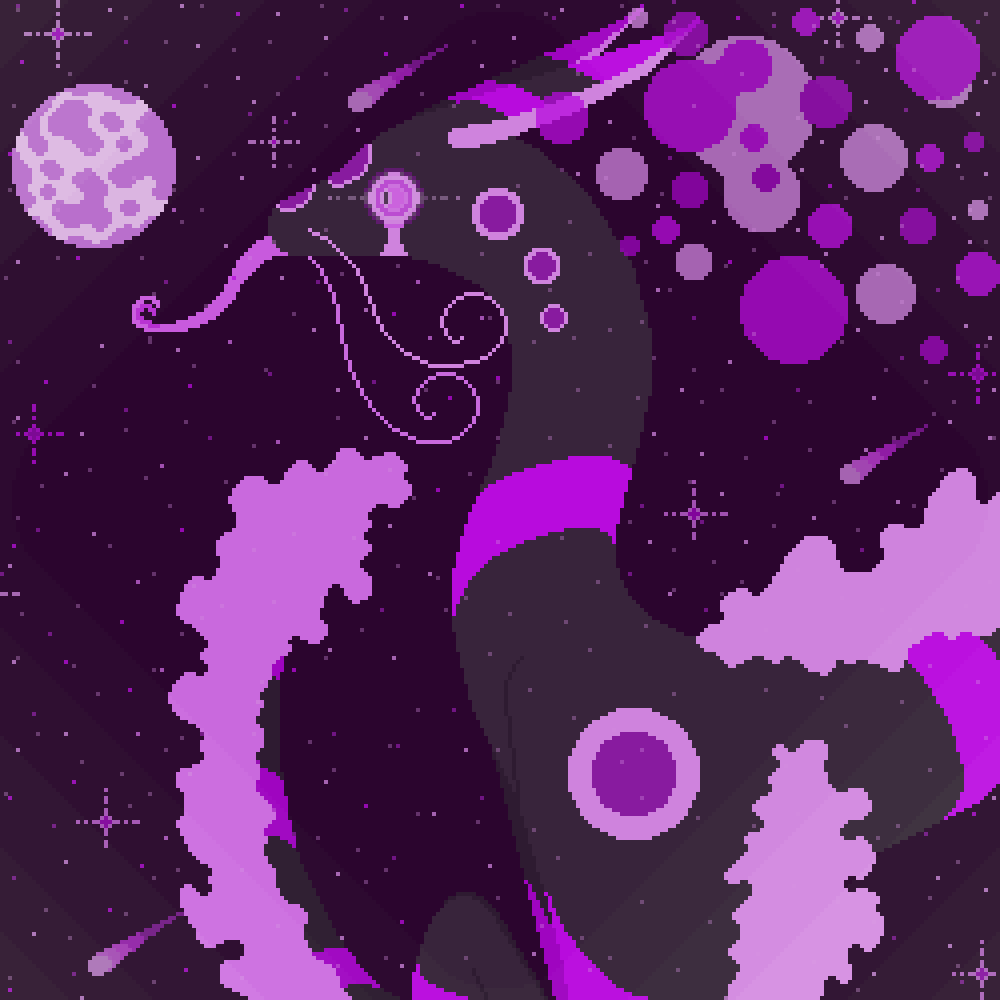 Pixilart - Xinglong,The Cosmic Dragon by EmeraldSerpent
