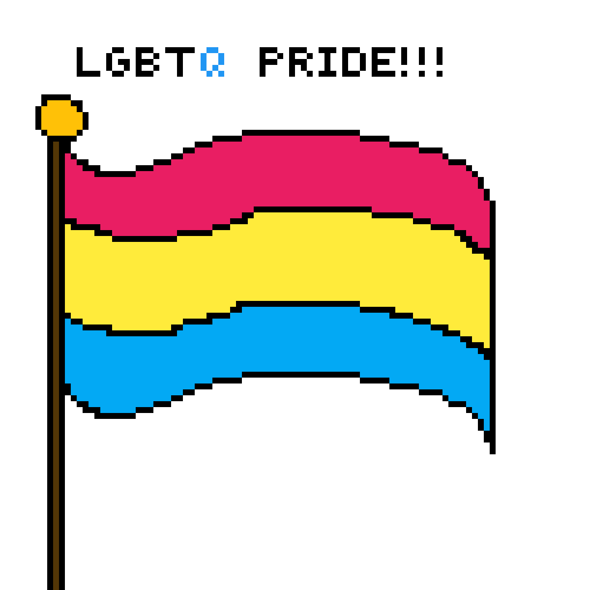 Editing PAN FLAG - Free online pixel art drawing tool - Pixilart