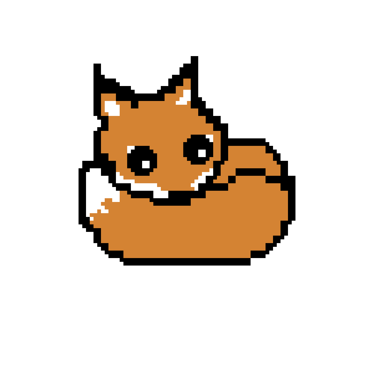 Editing sleeping fox - Free online pixel art drawing tool - Pixilart