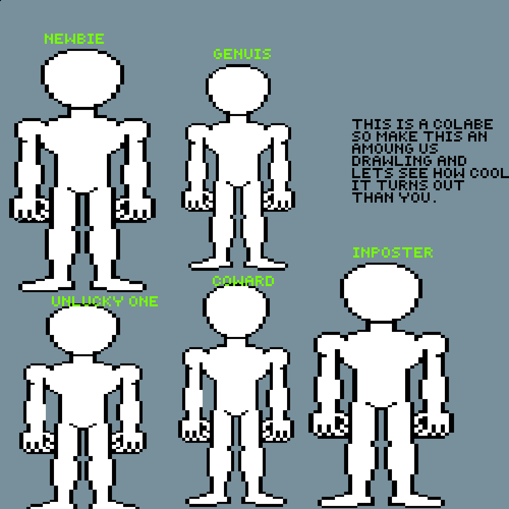 Editing among us collaboration - Free online pixel art drawing tool ...