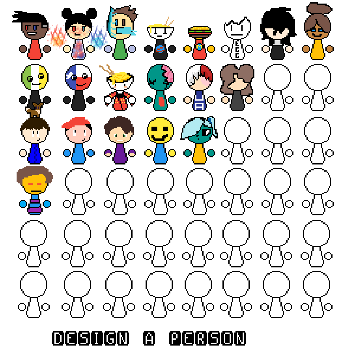 Editing Draw a person - Free online pixel art drawing tool - Pixilart