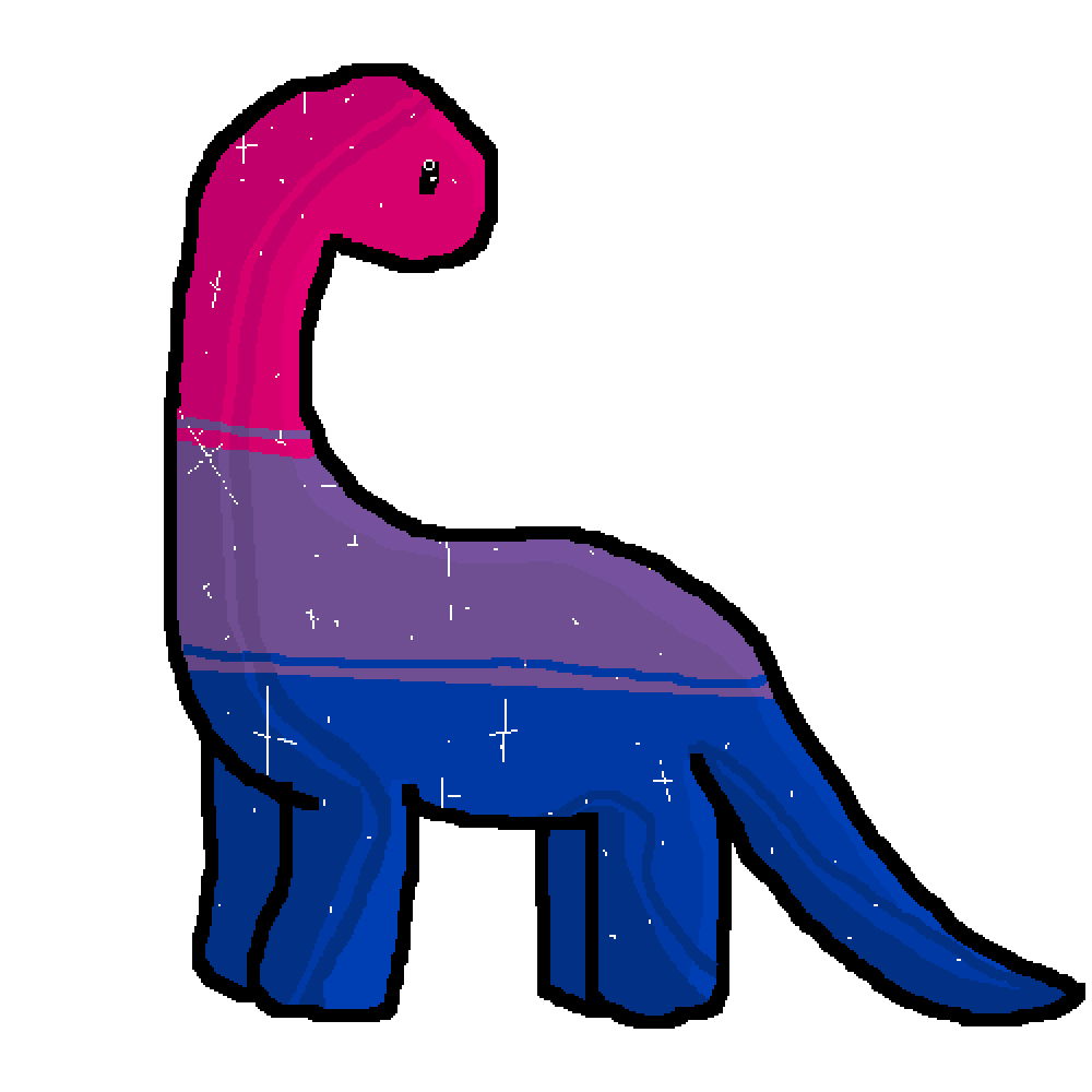 Pixilart - bi dino emoji by ShimzArt