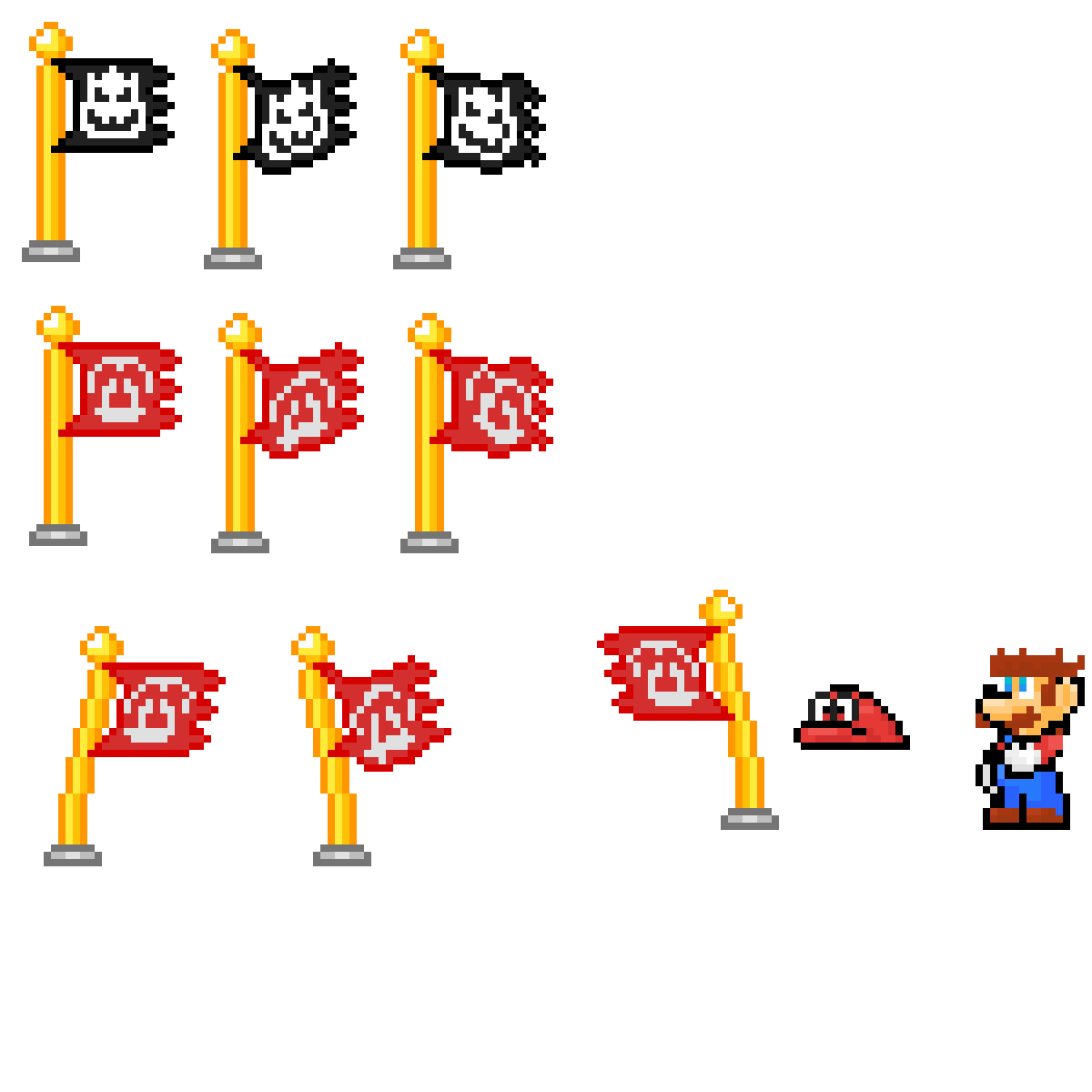 Pixilart - Checkpoint Flag by MrBowser