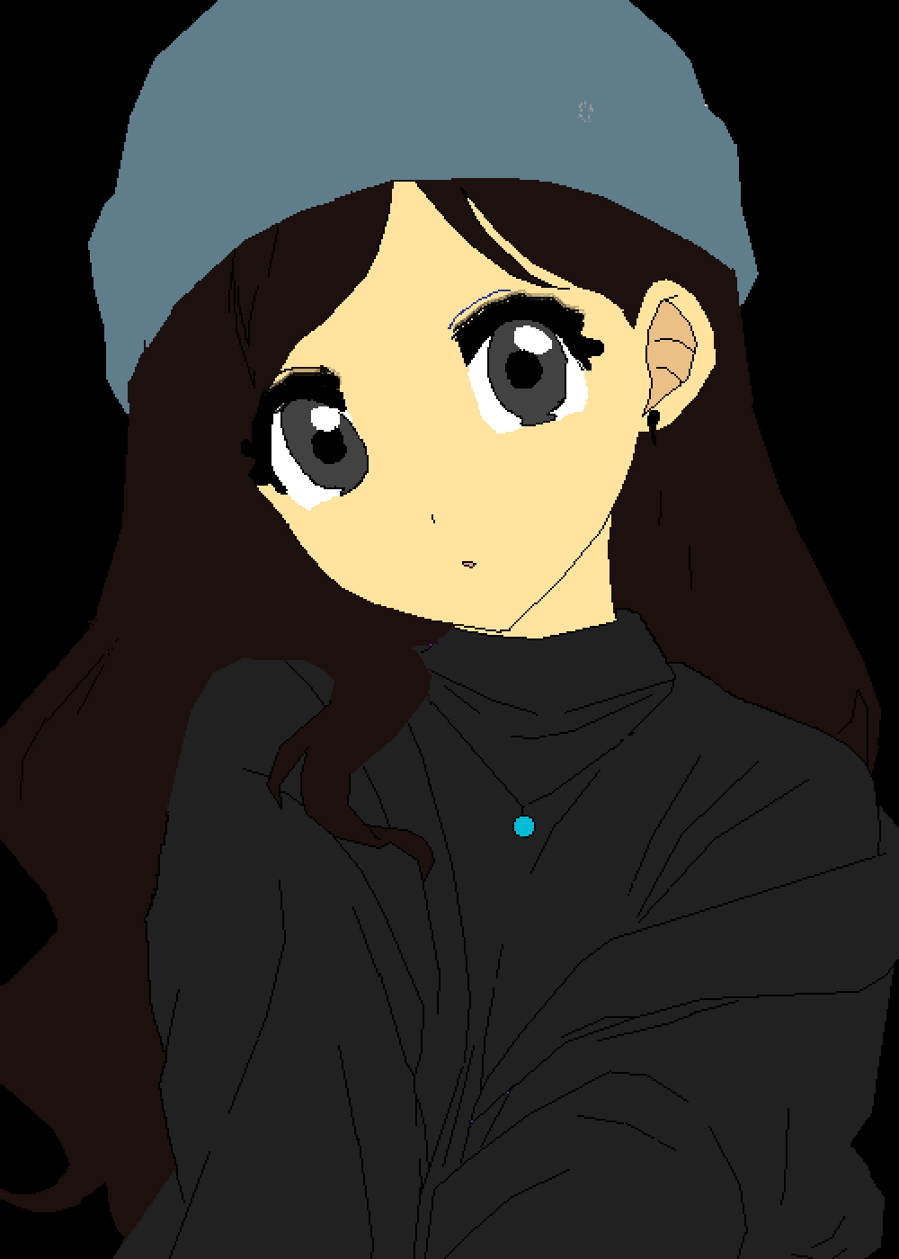 Editing Goth Girl - Free online pixel art drawing tool - Pixilart