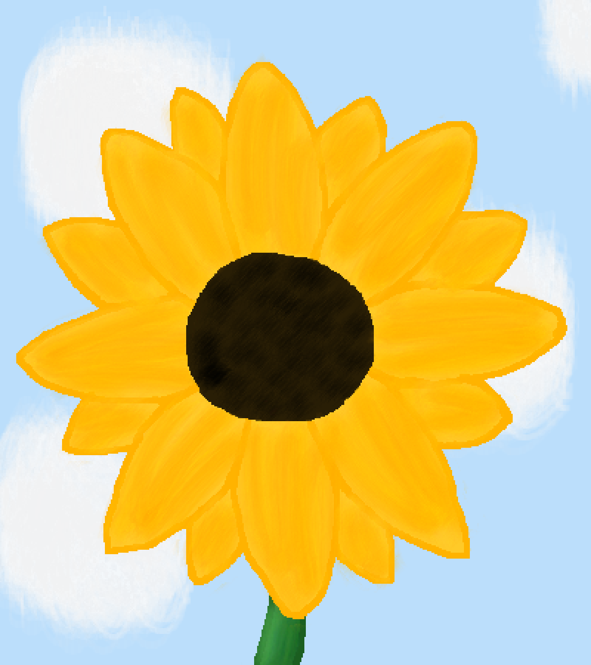 Pixilart - Sunflower by Carolenathewolf