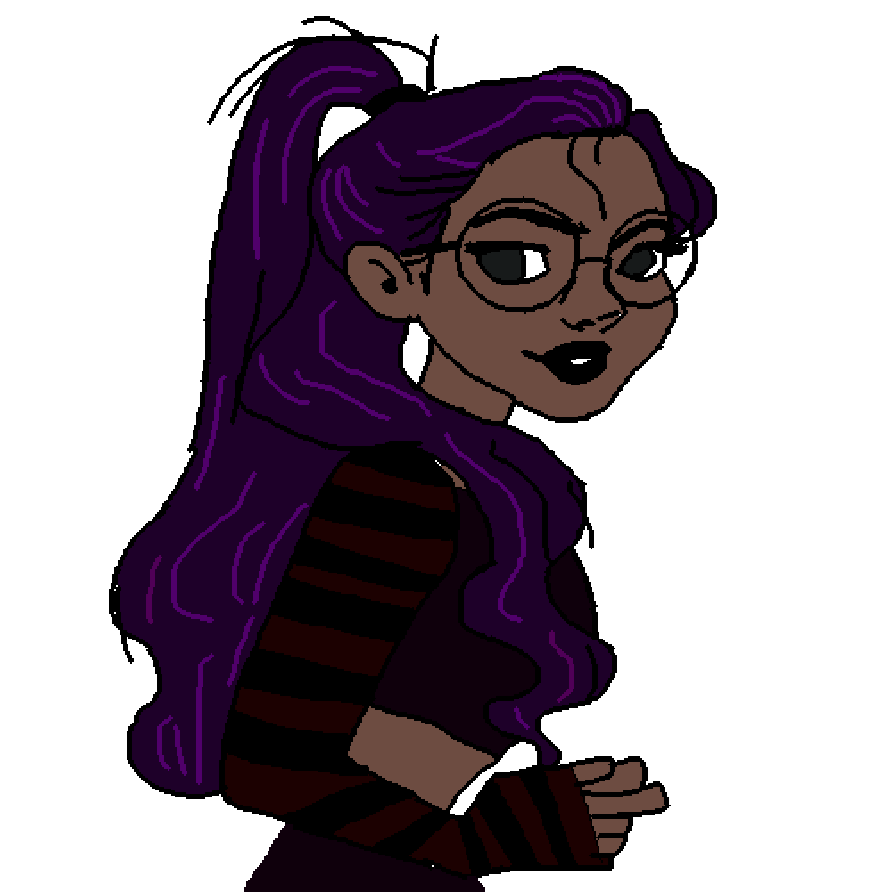 Editing cute goth girl - Free online pixel art drawing tool - Pixilart