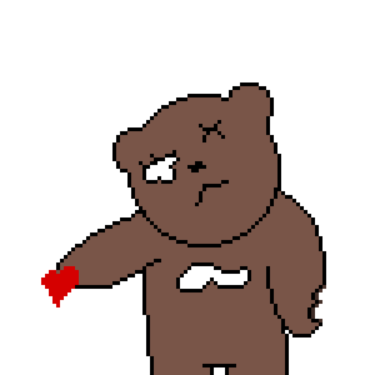 Pixilart - Ted the bear by Cartoonperson56