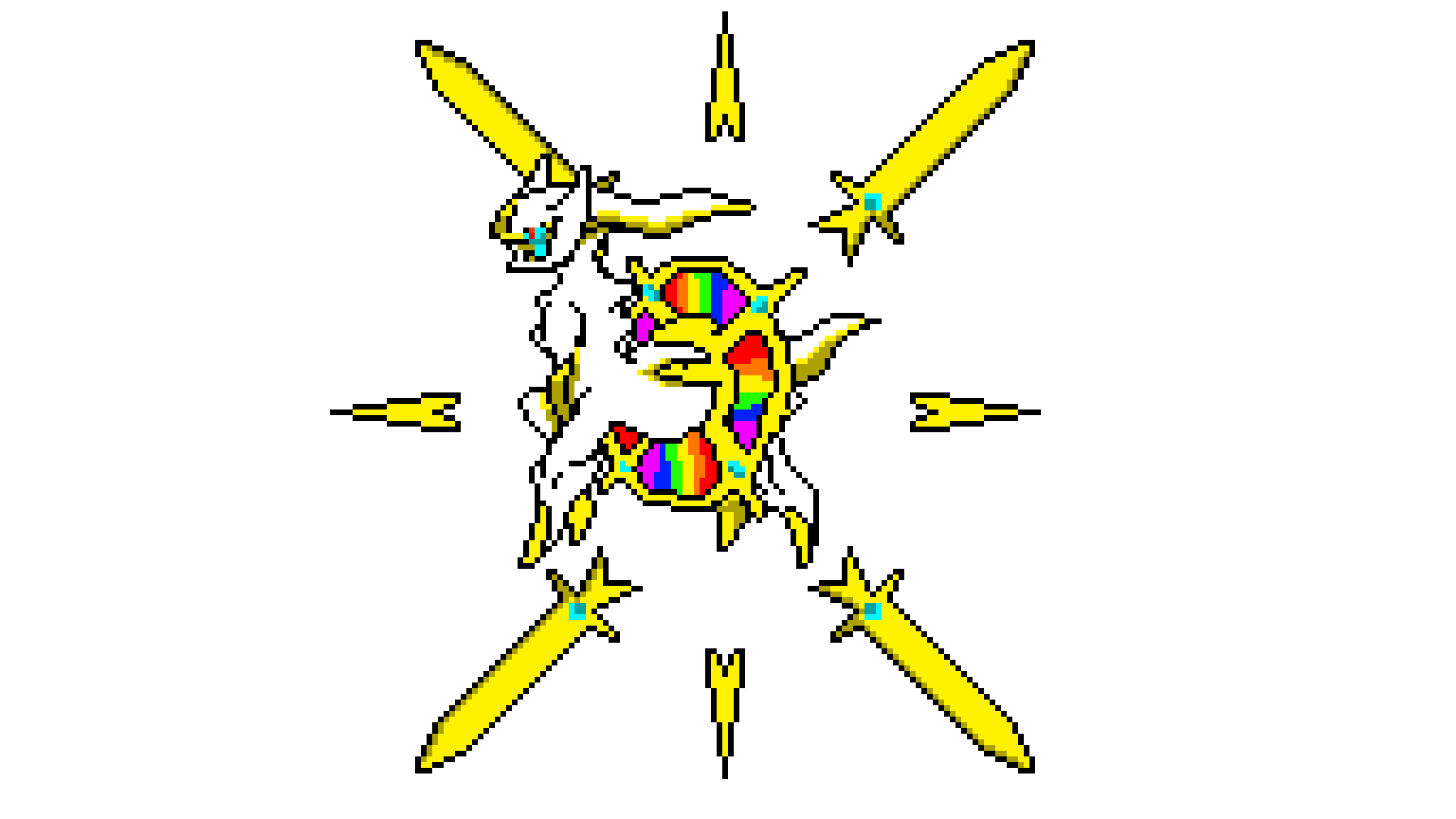 Pixilart Mega Arceus By Ahiko Kazaki