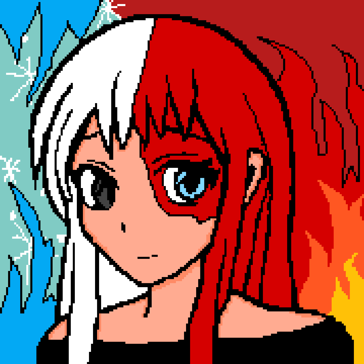 Editing Shoto Todoroki - Free online pixel art drawing tool - Pixilart