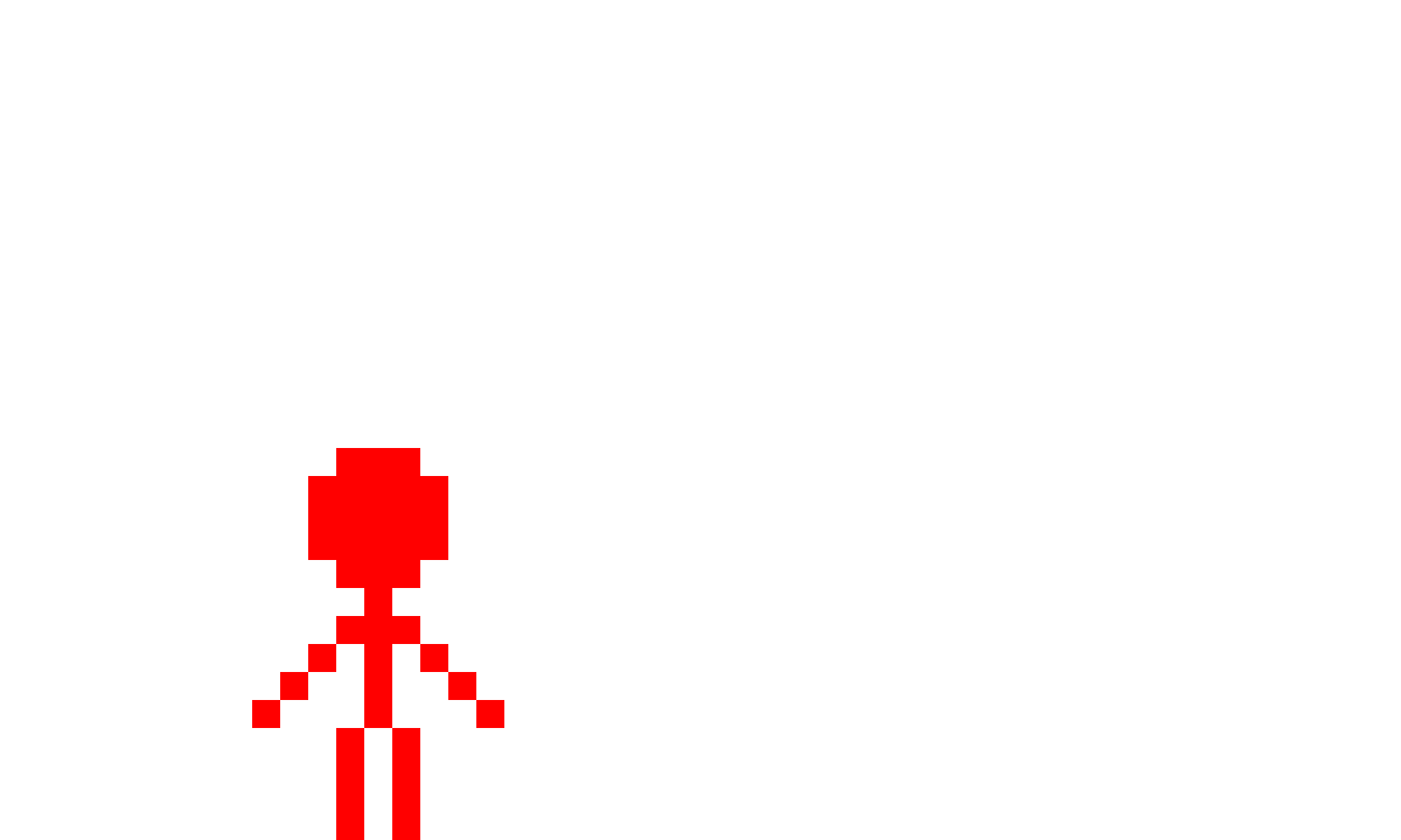 Pixilart - Introducing Red stickman by 8bitcasss