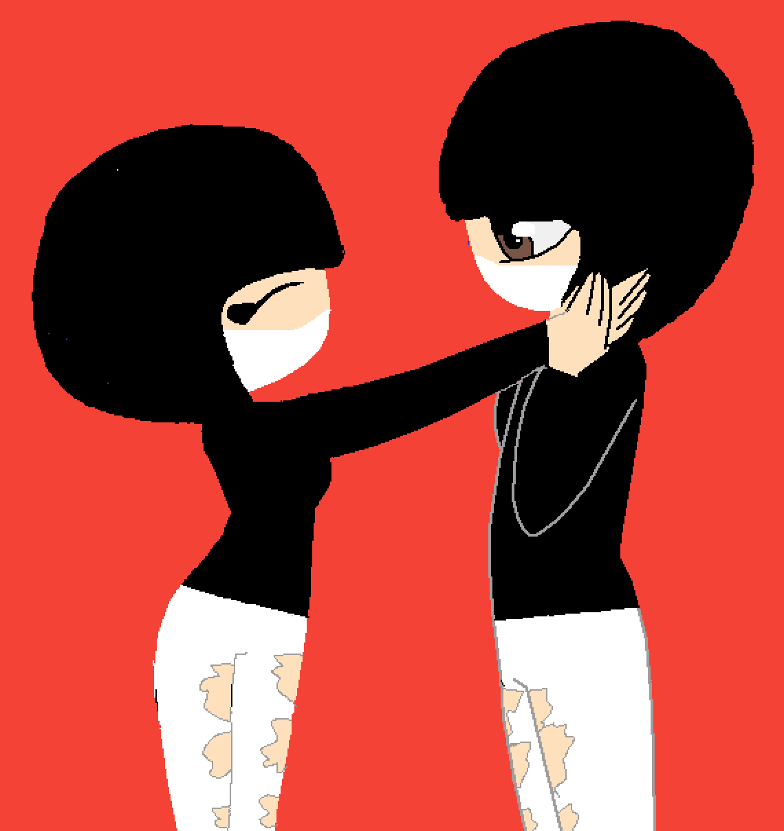 Editing her Bro - Free online pixel art drawing tool - Pixilart