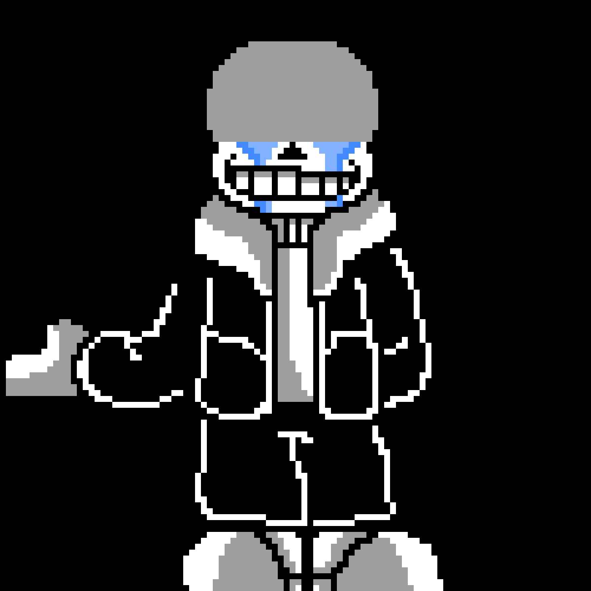 Pixilart - sans is sad by Ughcuffy