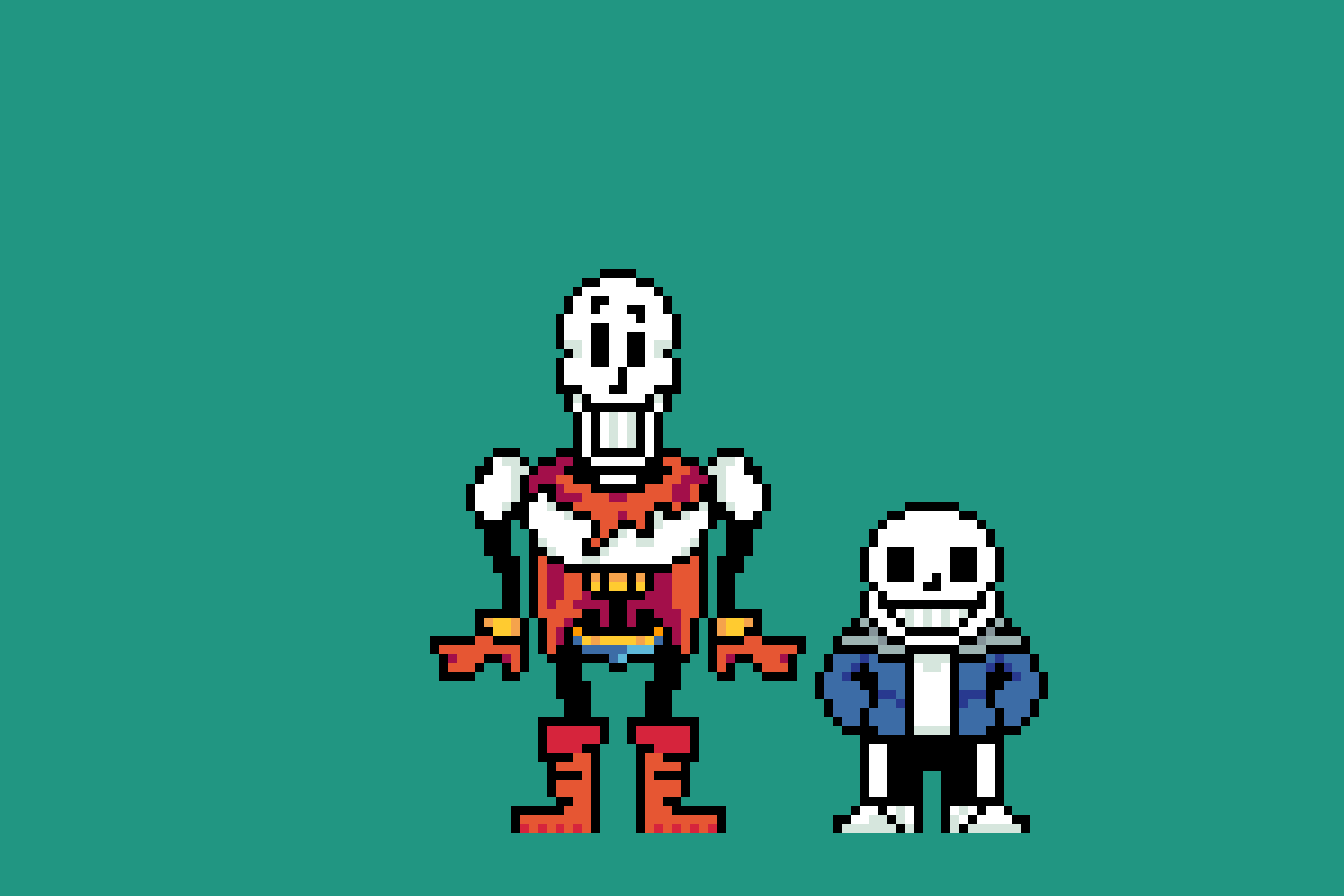 Pixilart - Undertale Skeletons by i-am-the