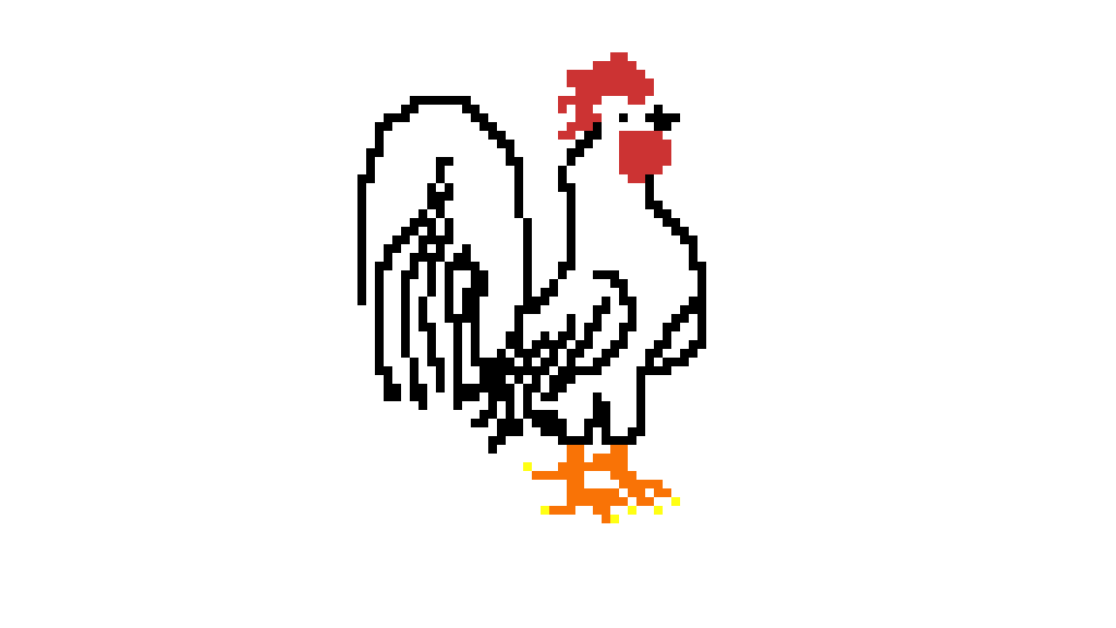 Pixilart - Quick Rooster Doodle by Gryffin