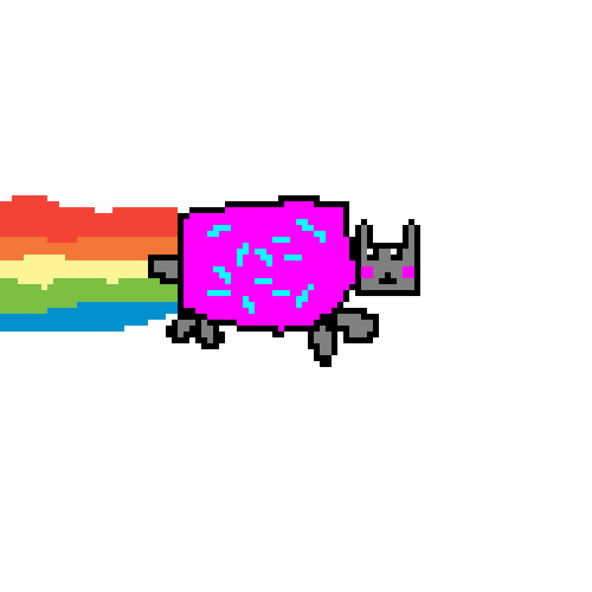Editing nyan cat - Free online pixel art drawing tool - Pixilart