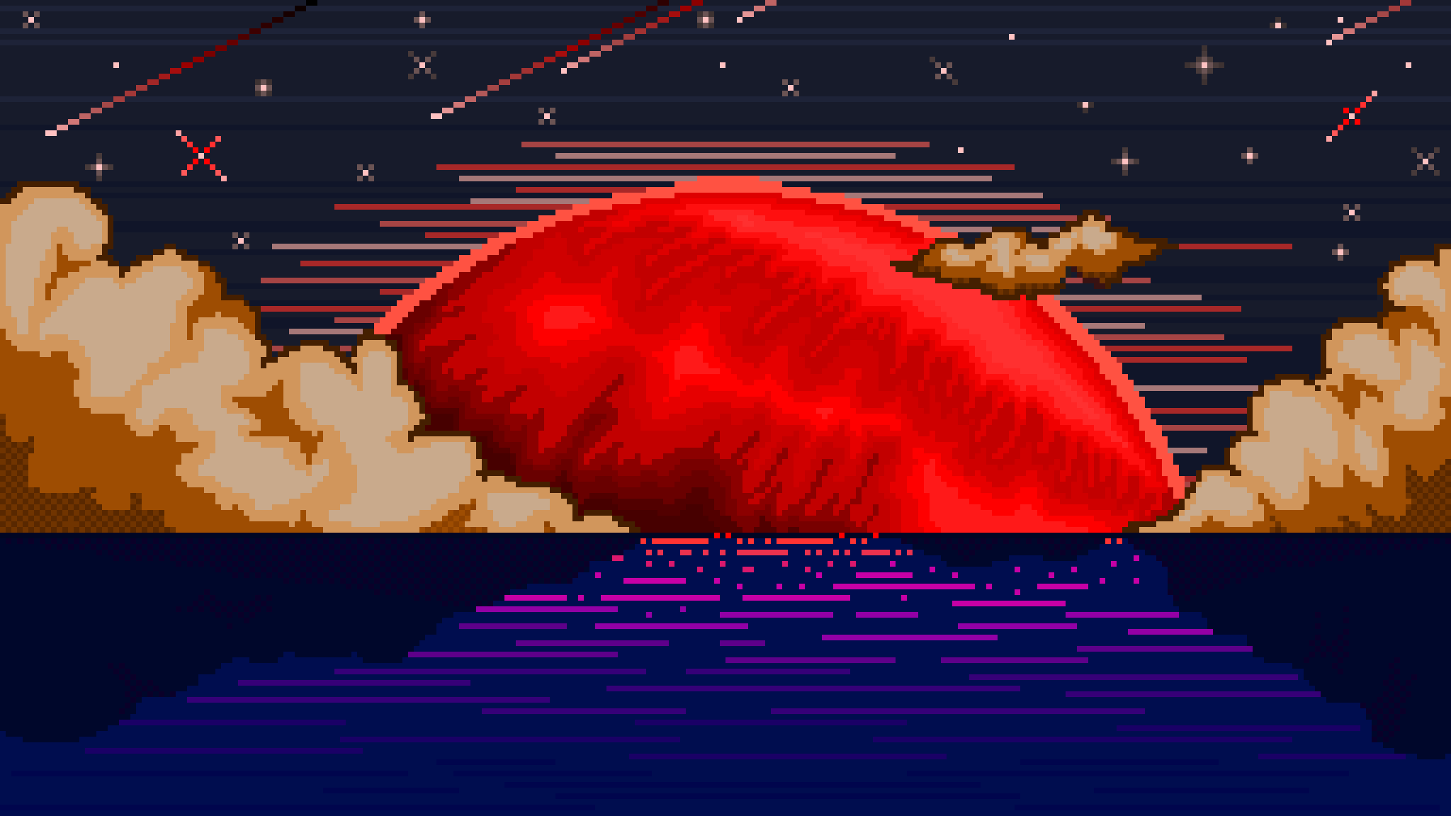 Pixilart - Scarlight Moonset by Jarkstroyer