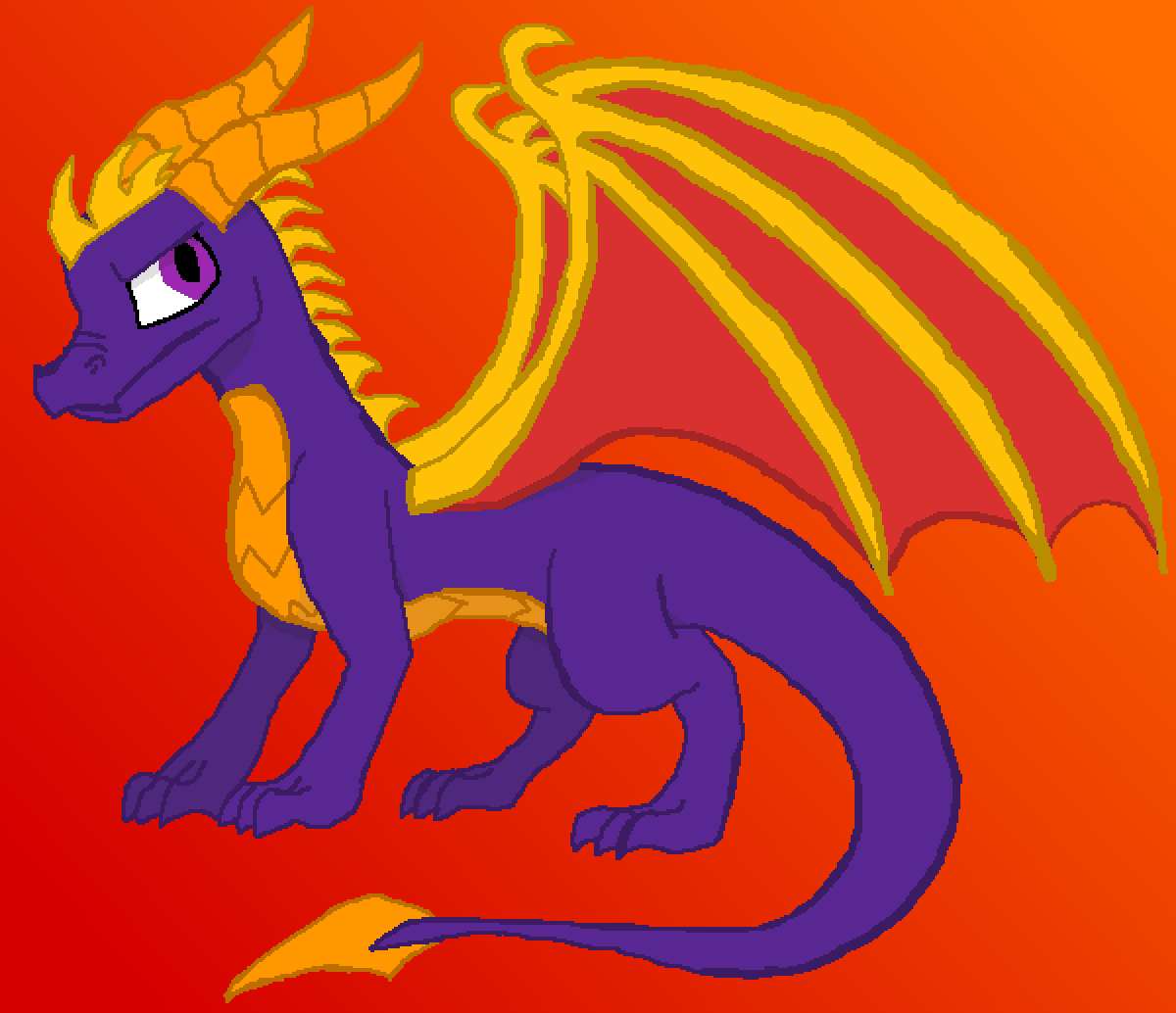 Pixilart - Spyro The Purple Dragon by GabbyTheCat
