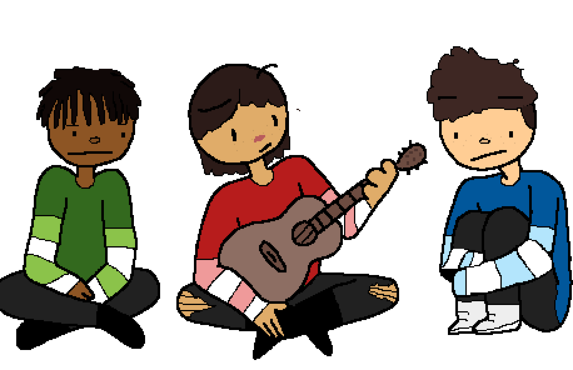 Editing alvin simon and theodore - Free online pixel art drawing tool ...